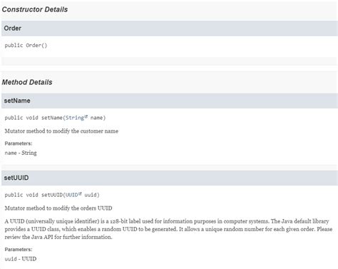 Solved Object Model To Manage An Individual Ordermutator