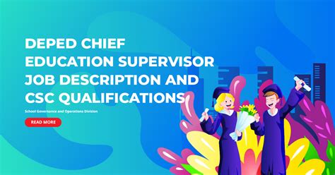 Deped Chief Education Supervisor Job Description And Csc Qualifications Teacherph