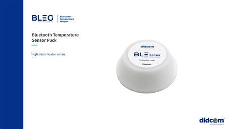 Didcom Bluetooth Temperature Sensor Puck Geotab Marketplace