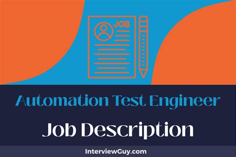 Automation Test Engineer Job Description [updated For 2025]