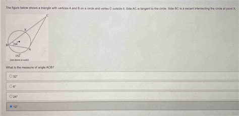 Solved The Figure Below Shows A Triangle With Vertices A And B On A