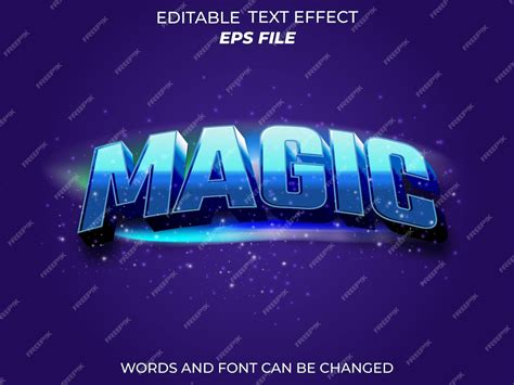 Premium Vector Magic Orbit Text Effect Font Editable Typography 3d Text Vector Template