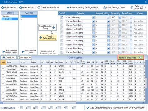 Saving And Loading Queries