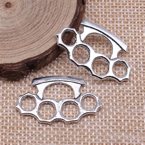 Brass Knuckles Necklace Etsy