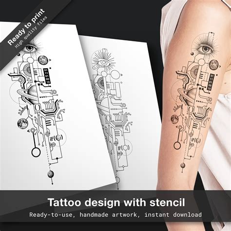 Coding Geometric Tattoo Design Fine Line Tattoo Flash Tech Tattoo