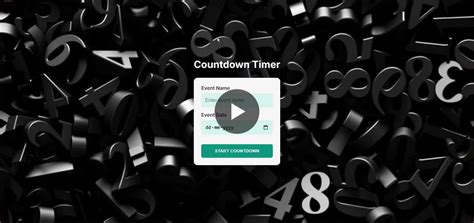 Reactjs Javascript Frontenddevelopment Countdowntimer Eventreminder Anjana A R