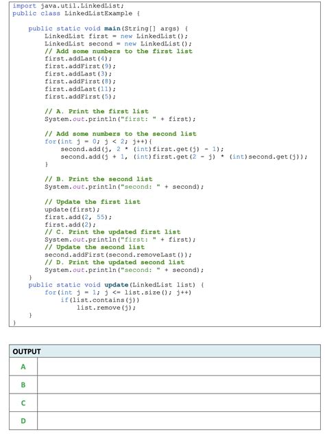 Solved Import Javautillinkedlistpublic Class