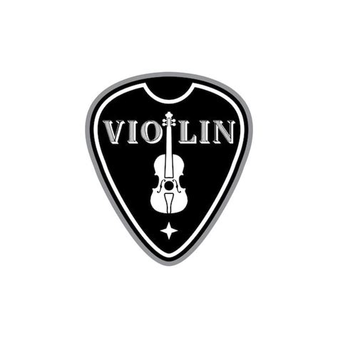Premium Vector Guitar Pick With Violin Symbol Inspirational Design Vector