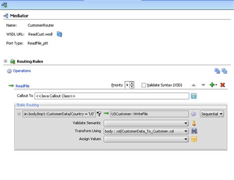 Creating Oracle Mediator Routing Rules
