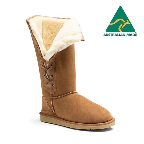 Classic Tall Lace Up Uggs Lace Up Sheepskin Winter Boots