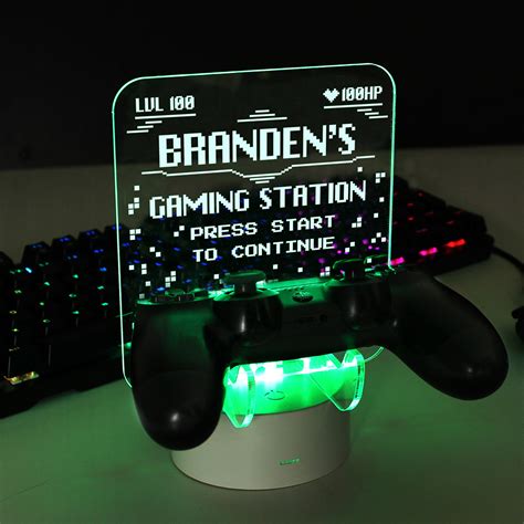 Personalised Controller Holder Led Light Gaming Accessory Personalised Controller Holder Led Light Gaming Accessory