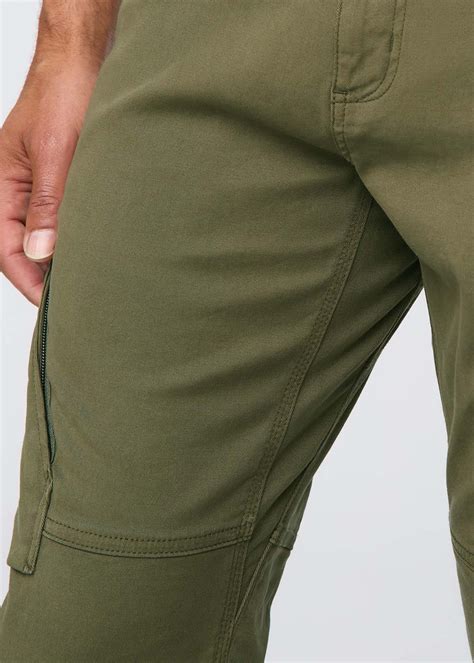 Mens Dark Green Athletic Water Resistant Pant