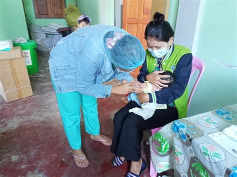 မြေပုံမြို့နယ်၌ အသက်၂လမှ ၂နှစ်အောက်ကလေးငယ်များအား လစဉ်ပုံမှန်ကာကွယ