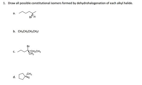 Solved Draw All Possible Constitutional Isomers Formed By
