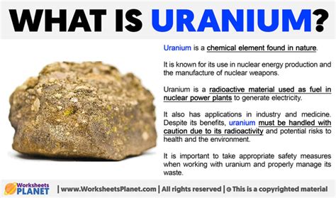 What Is Uranium Definition Of Uranium