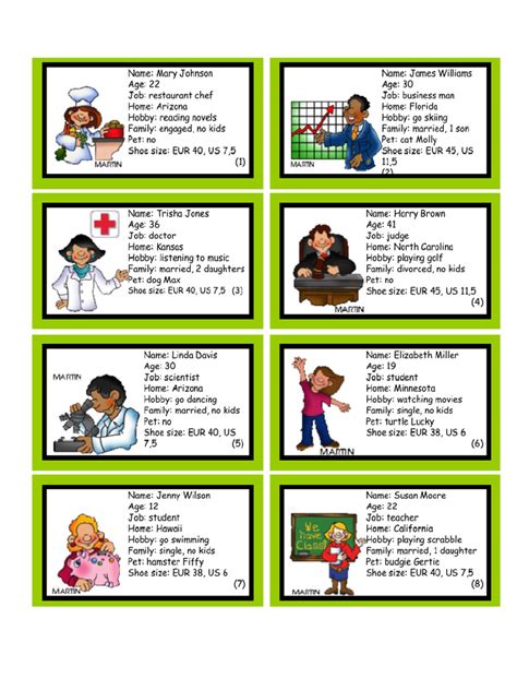 30 Conversation Cards Roleplay Pdf