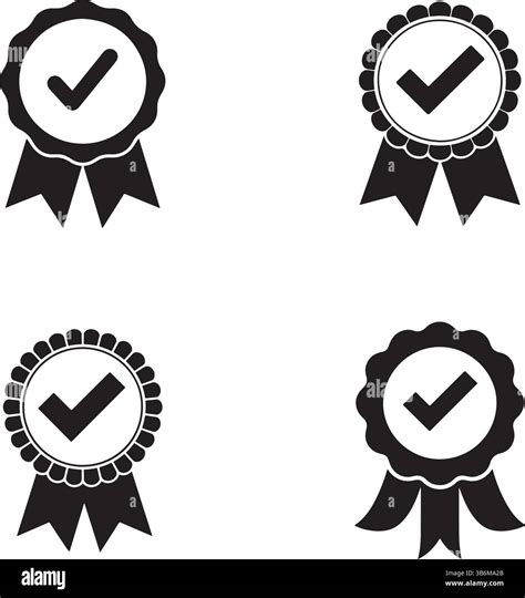 Verified Quality Award Seal Collection Stock Vector Image And Art Alamy