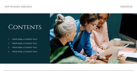 무료 파워포인트 템플릿 비즈니스 새로운 비즈니스 미팅 슬라이드