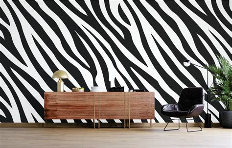 Zebra Print Background Image Black And Cream Zebra Print Wallpaper