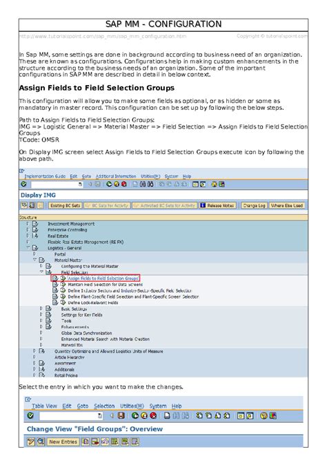 Sap Mm Configuration Tutorialspoint Sap Mm Sap Mm Configuration Htm
