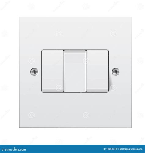 Triple Power Socket With Plug Vector Illustration
