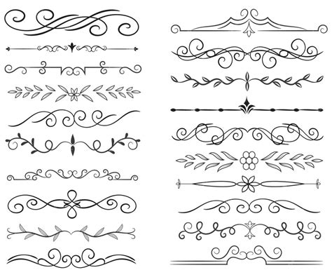 Premium Vector Page Divider And Design Elements Set Of Various Simple