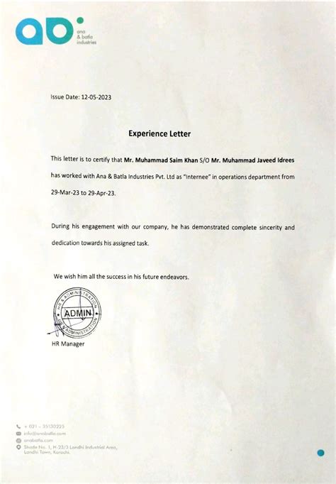 Muhammad Saim Khan On Linkedin Opportunity Career Experience Internship