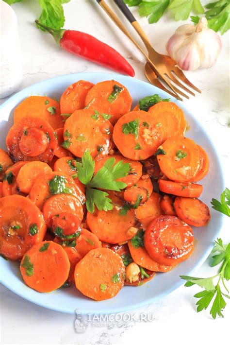 Жареная морковь с чесноком — рецепт с фото пошагово