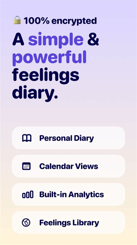 Feelings Diary And Journal By Siddhant Mehta Ios Apps — Appagg