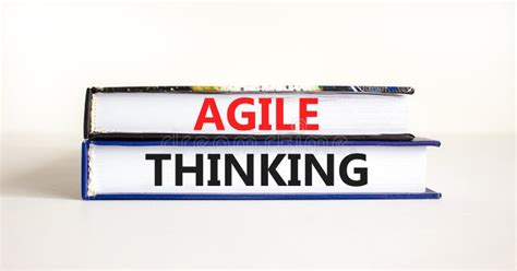 Agile Thinking Symbol Concept Words Agile Thinking On Brick Blocks