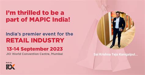 Sai Krishna Teja Kanigalpula On Linkedin Mapic India 2023