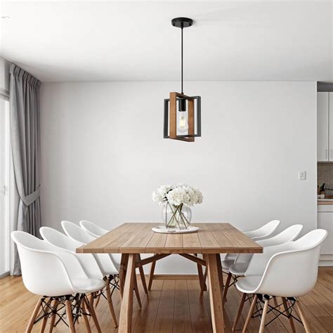 Pendant Light Modern Wooden Light Adjustable Gleam Lamps