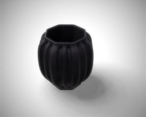 검은 현대 장식 꽃병 1 3d 모델 8 3ds Dae Fbx Obj Unknown Free3d