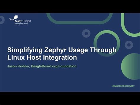 Free Video Simplifying Zephyr Usage Through Linux Host Integration From Linux Foundation