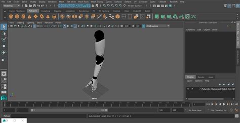 Futuristic Humanoid Robot Arm 3d Model 59 Gltf Obj Ma Max Upk