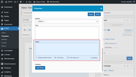 html object documentation e2pdf export pdf tool for wordpress