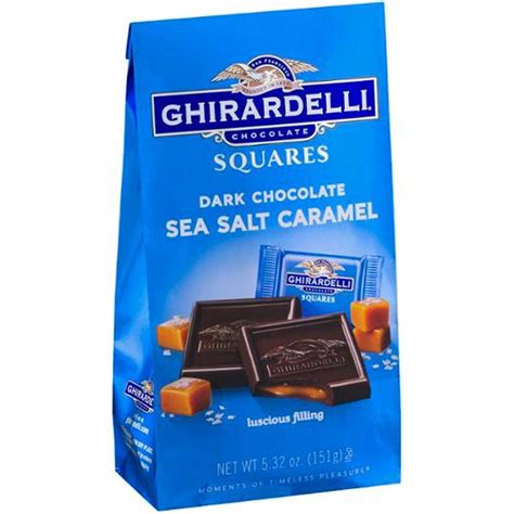 Ghirardelli Dark Chocolate Sea Salt Caramel Squares 5 32 Ounce 6