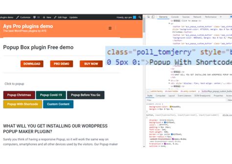 best way to create a popup on button click