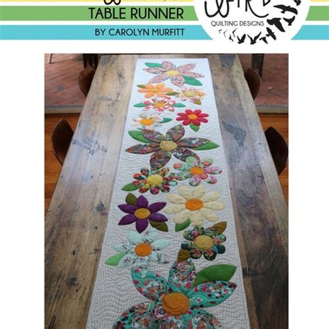 Blossom Table Runner Pattern Etsy