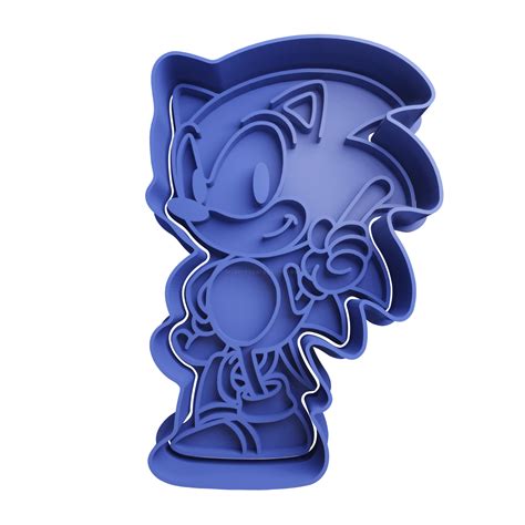 Sonic Cookie Cutter Stl Stl Cookie Cutters Over 35 000 Designs To 3d Print Cookiecutterstl