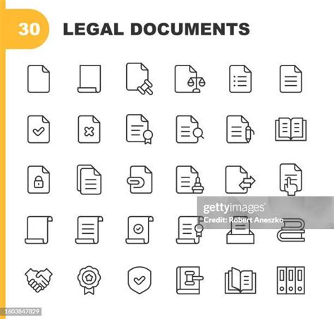 1923 Legal Documents Icons High Res Illustrations Getty Images