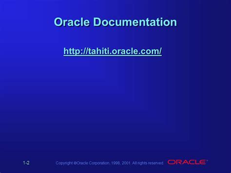 oracle documentation oracle dba course 9i 10g 11g lecture 1 oracle