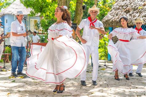 Dancers And Musicians Perform Cuban Folk Dance Editorial Stock Image