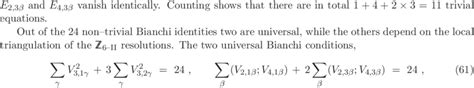 The Bianchi Identity On The Exceptional Divisor E 1βγ At A 6ii Download Table