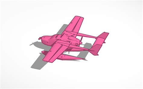 3d Design Cessena 337 Float Plane Tinkercad