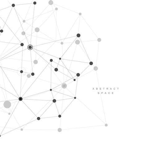 Premium Vector Connection Science Molecule Background With Network Lines And Dots