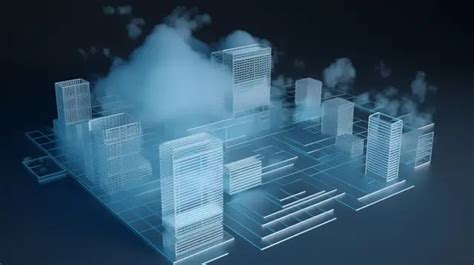 Isometric View Of Cloud Computing Technology In 3d Rendering Concept Background Mobile Data