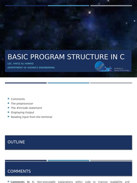 3 Basic Program Structure In C Pdf