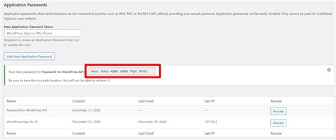 How To Use Application Passwords In Wordpress For Rest Api