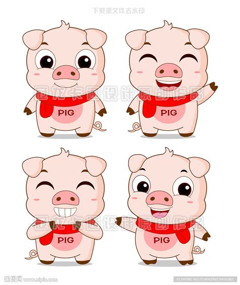 小胖猪2019版设计图 动漫人物 动漫动画 设计图库 昵图网